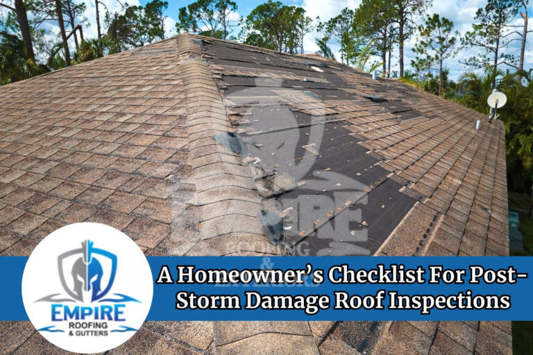 A Homeowner’s Checklist To Post-Storm Damage Roof Inspections